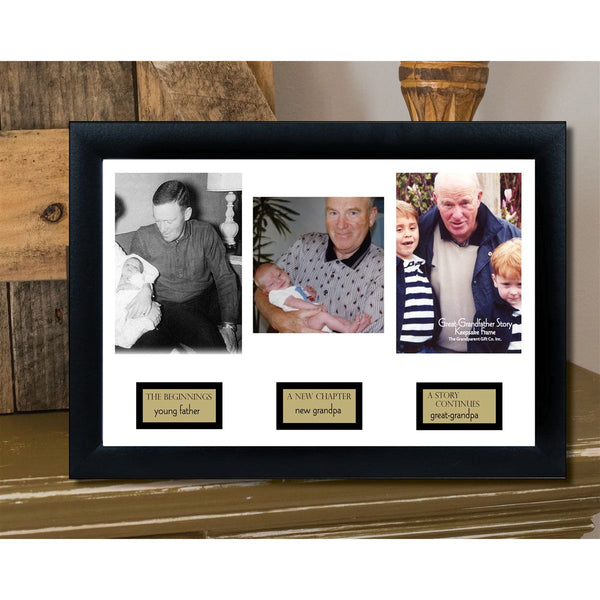 Great Grandpa Frame Life Story 8x12 Black Wall or Table Photo Frame The Grandparent Gift Co