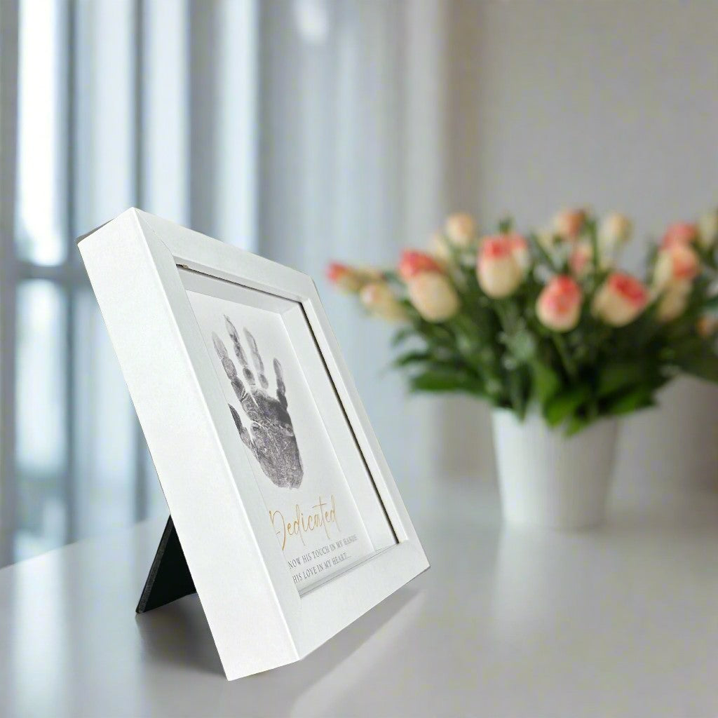 5x5 Dedicated Handprint Keepsake Frame for Baby with Stamp Pad - The ...